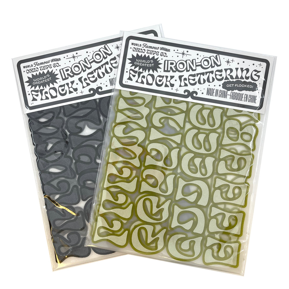 Flocked Lettering Eckmannpsych - Black - Iron-On – Prince Ink